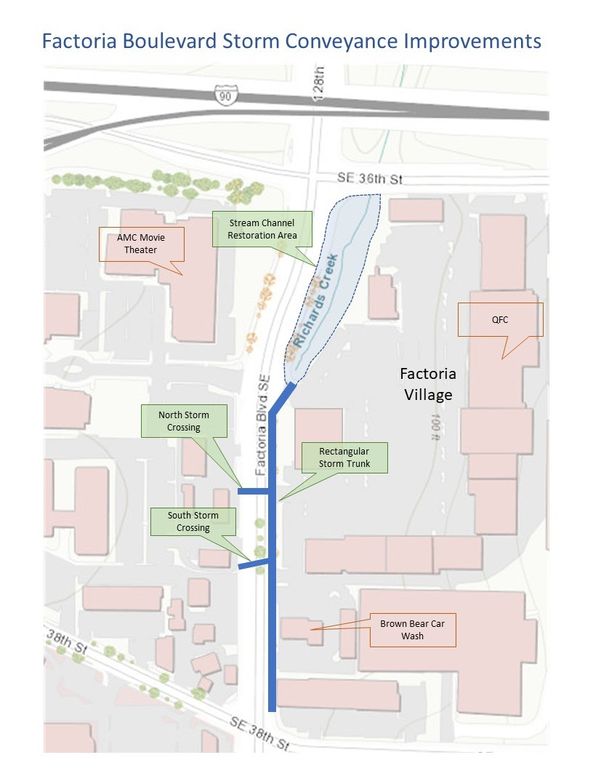 Factoria Boulevard Stormwater Conveyance | City of Bellevue